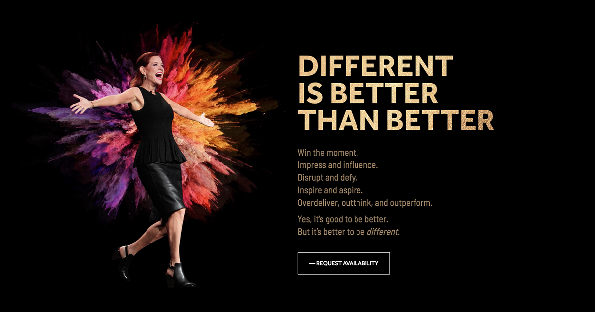 Different Is Better Than Better: MarketingProfs | Sally Hogshead